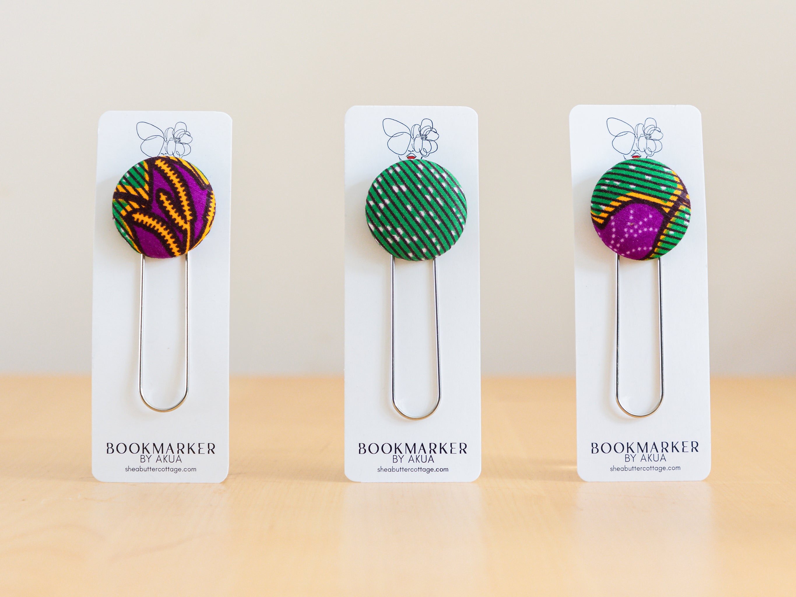 Unique African Cotton Fabric Bookmarks – A Perfect Gift – SHEABUTTER ...